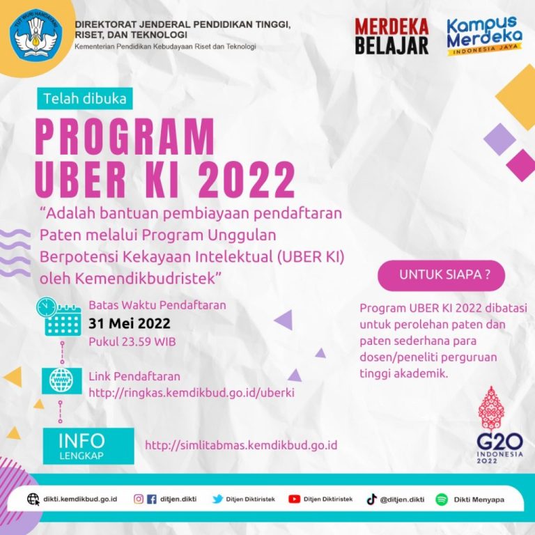 [UPDATE] Program UBER-KI 2023, Pengajuan Proposal Dibuka!