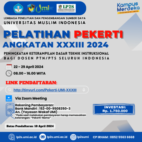 [UPDATE April-Mei 2024] Daftar Pelatihan Pekerti-AA