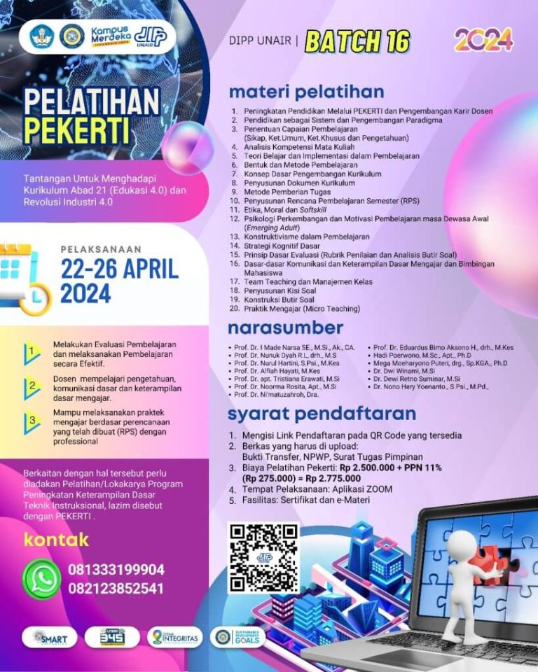 [UPDATE April-Mei 2024] Daftar Pelatihan Pekerti-AA